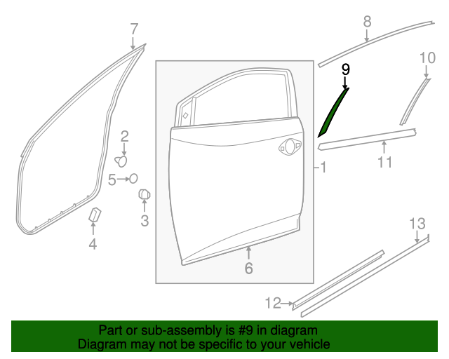 2015-2020 Nissan Murano Black Out Tape 80813-5AA0A | TascaParts.com