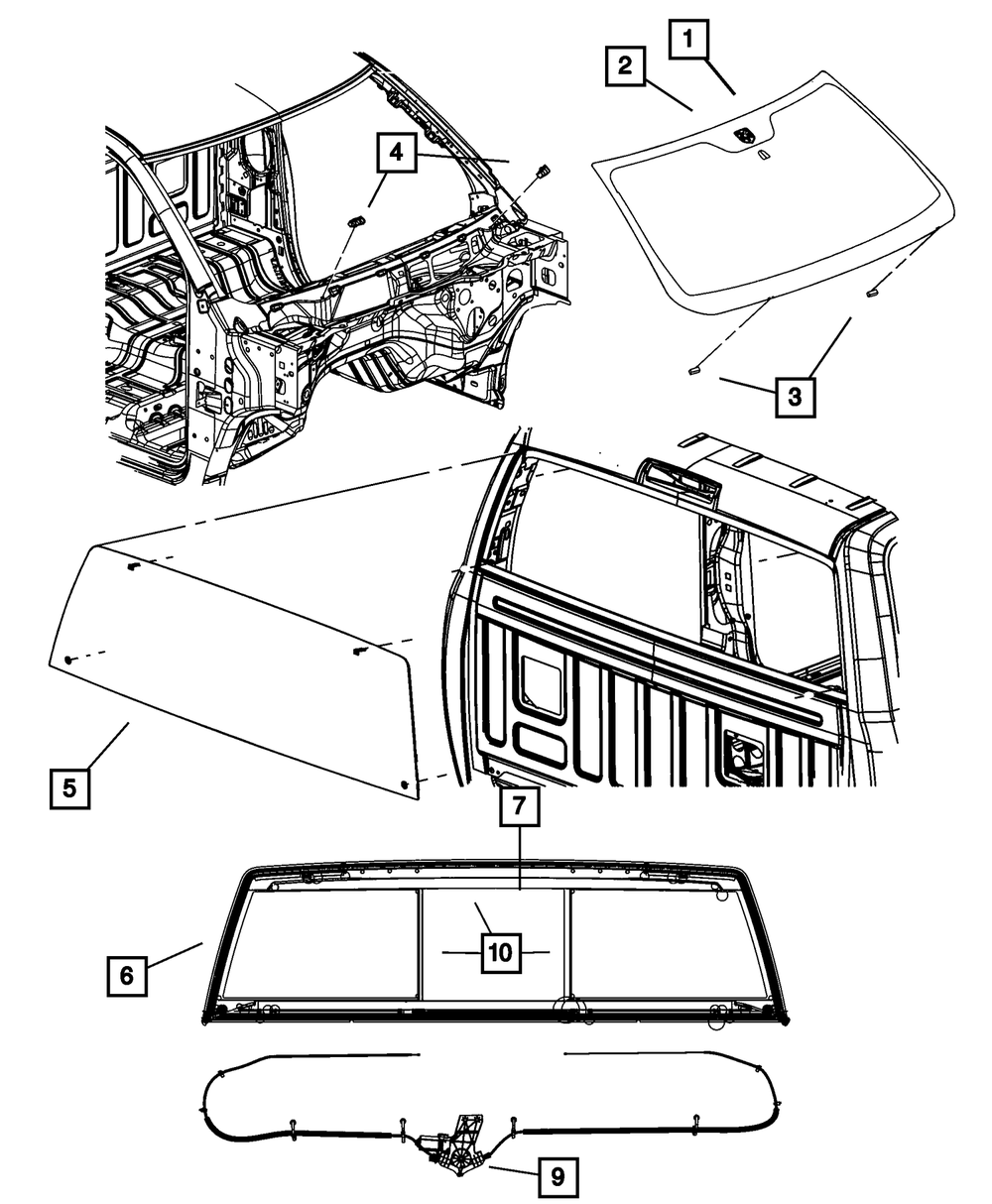 2009-2020 Mopar OEM NEW Mopar 2013-19 Ram 1500-3500 Power Sliding ...
