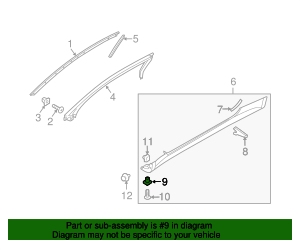 2003-2019 Hyundai Rocker Molding Grommet 87759-27000 | OEM Parts Online