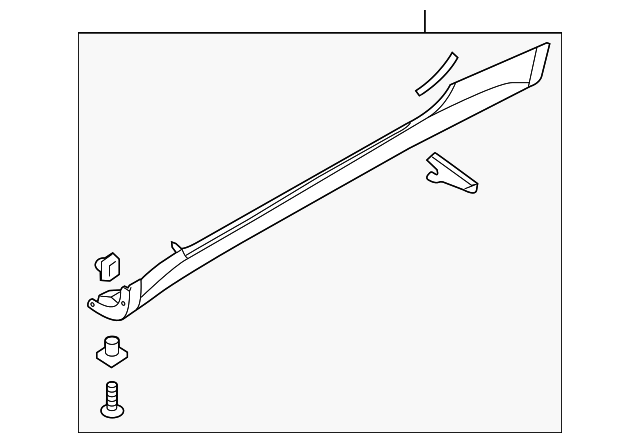 2010-2016 Hyundai Genesis Coupe Rocker Molding 87751-2M000 | QuirkParts