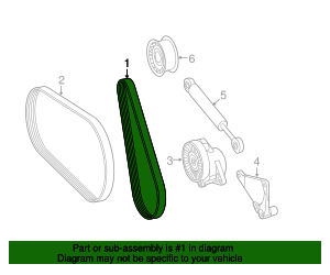 003-993-12-96 - Water Pump Belt 2011-2013 Mercedes-Benz S 400 ...