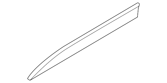 Lower Molding - Porsche (95B-898-561-A-G2X) | Sunset Porsche Parts