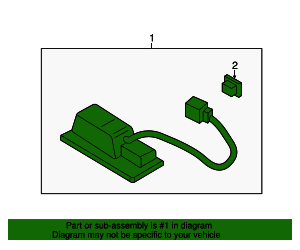 2012-2017 Hyundai Veloster License Lamp 92502-2L500 | OEM Parts Online