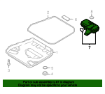 2010-2018 Audi Transmission Oil Filter 0B5-325-429-E | Genuine Audi Parts