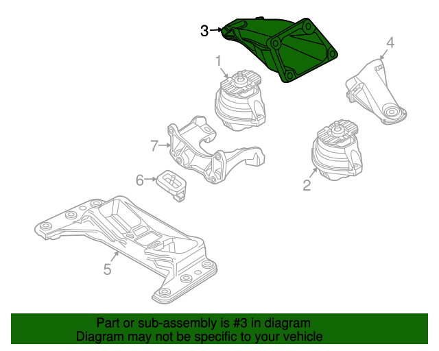 Genuine BMW 22-11-6-761-114 | Engine Support | FREE Shipping on Most ...