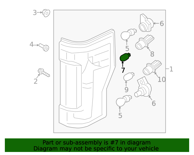 2020-2023 Ford Signal Bulb JL3Z-13466-G | OEM Parts Online