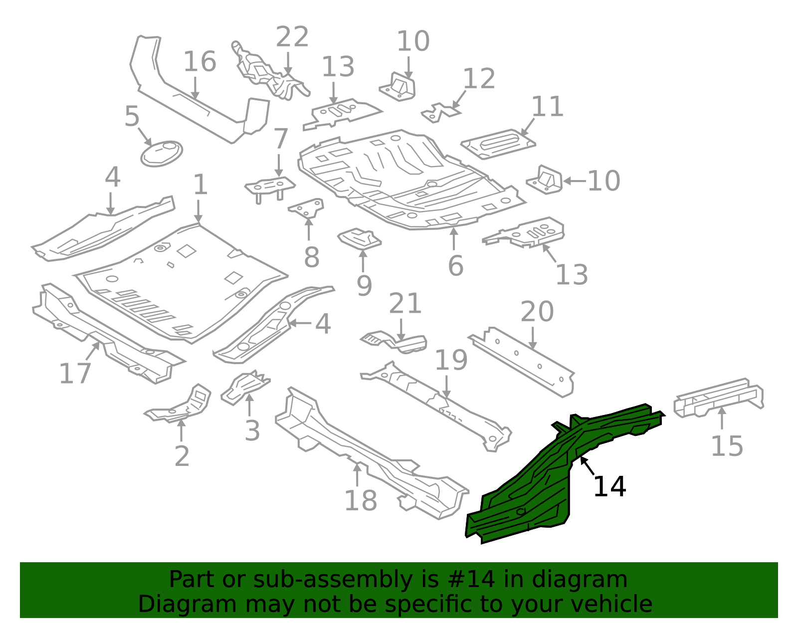 57602-12C50 - Rail Assembly 2018-2024 Toyota | Brantford Toyota Parts