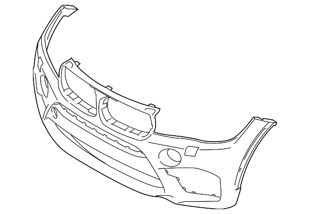 51118056719 - 2015-2019 BMW X6 Bumper Cover (51-11-8-056-719) | BMW of ...