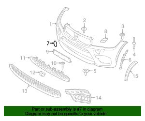 51-11-8-066-726 - Tow Bracket Cover - 2015-2019 BMW | Buy BMW Parts Now