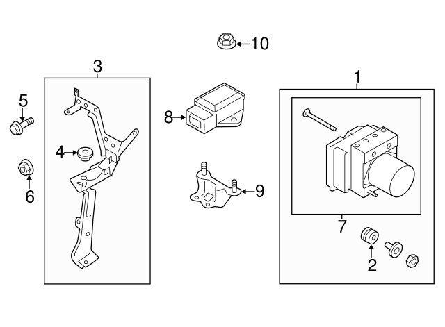 2009-2010 Subaru Impreza ABS Pump Assembly 27596FG041 | Subaru Parts Store
