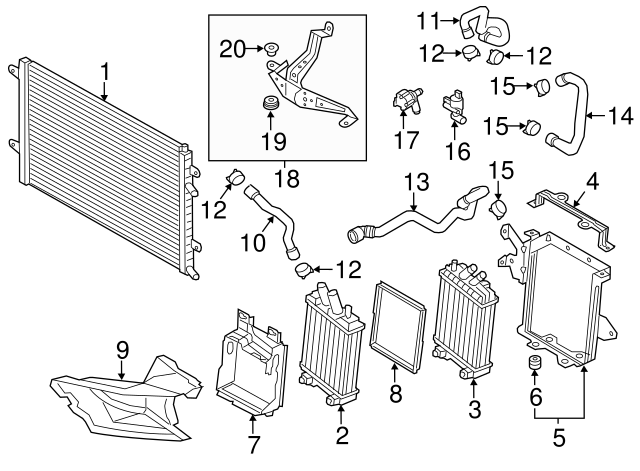 4H0-121-239-C - Mount Bracket 2013-2016 Audi | Audi OEM Parts