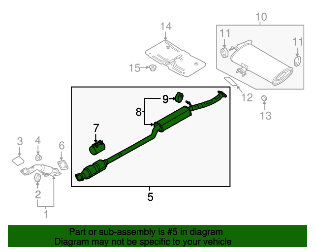 2016-2018 Hyundai Tucson Catalytic Converter 28600-D3070 ...
