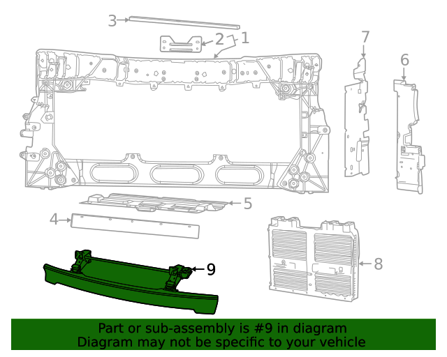 Air Dam 68425505AE | TascaParts.com