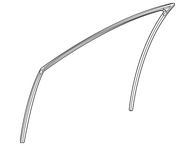 68151-62020 - Run Weather-Strip - 2021-2023 Toyota Mirai | OEM Genuine ...