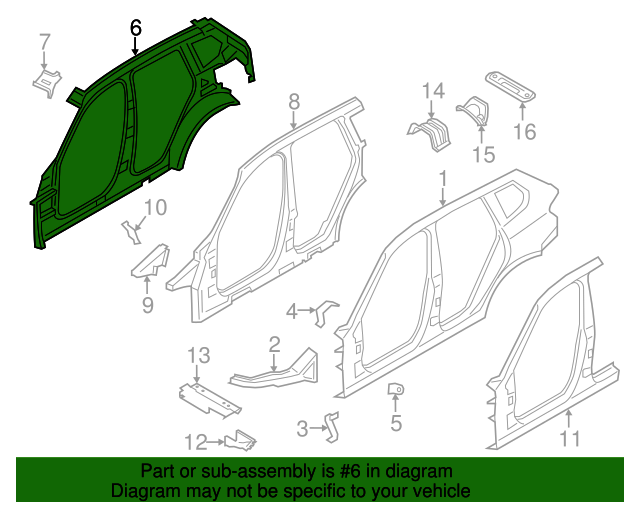 Genuine BMW 41-21-7-385-431 | Inner Uniside | FREE Shipping on Most ...