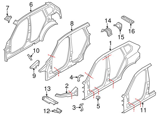 Genuine BMW 41-21-7-385-416 | Uniside Assembly | FREE Shipping on Most ...