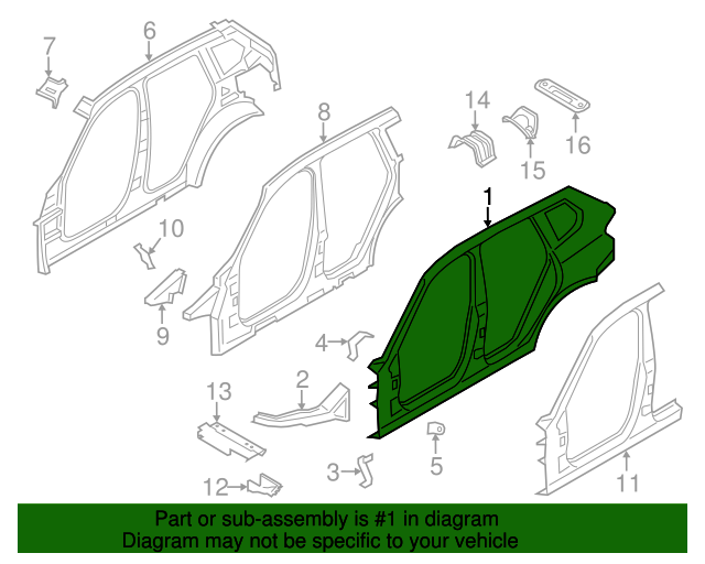 Genuine BMW 41-21-7-385-416 | Uniside Assembly | FREE Shipping on Most ...