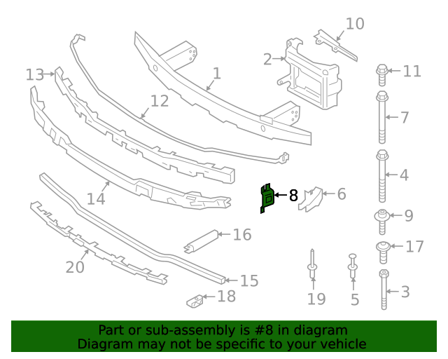 51117422224 - 2019-2022 BMW Connector Plate (51-11-7-422-224) | BMW of ...