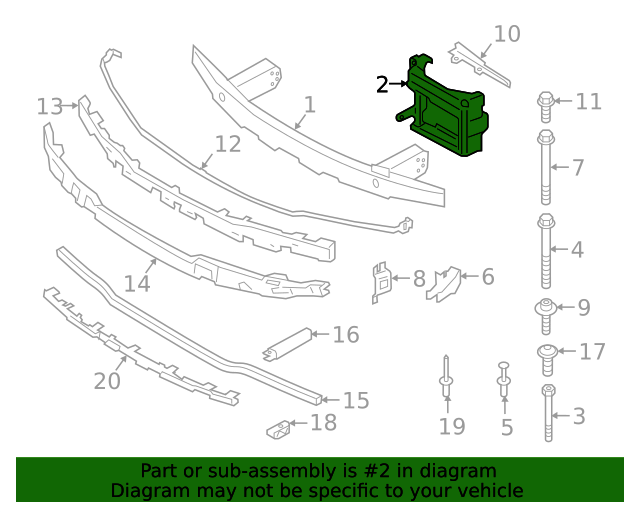 51117422226 - 2019-2023 BMW Outer Reinforced (51-11-7-422-226) | BMW of ...