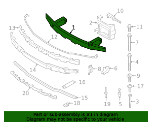 51-11-7-422-220 - Carrier, bumper front 2019-2024 BMW | AutoNation Parts