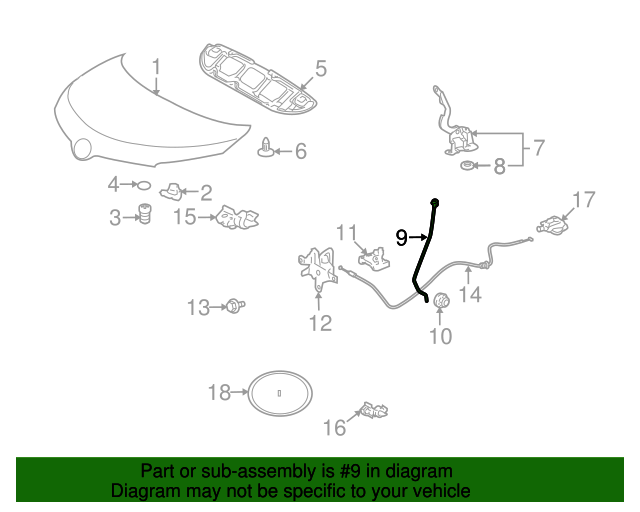 Toyota Support Assembly Hood Part# 5344052180 | Toyota Of Colorado ...
