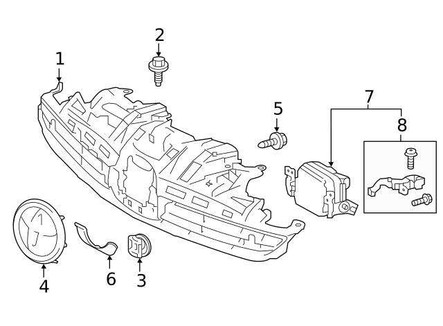 2019-2020 Toyota Grille 53101-47110 | Toyota Parts Center