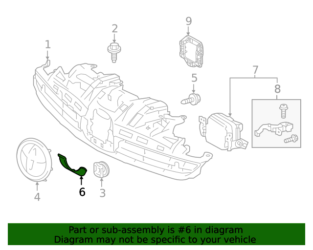 OEM 2019-2022 Toyota Trim Molding Part # 53111-47140 | Modern Toyota Parts