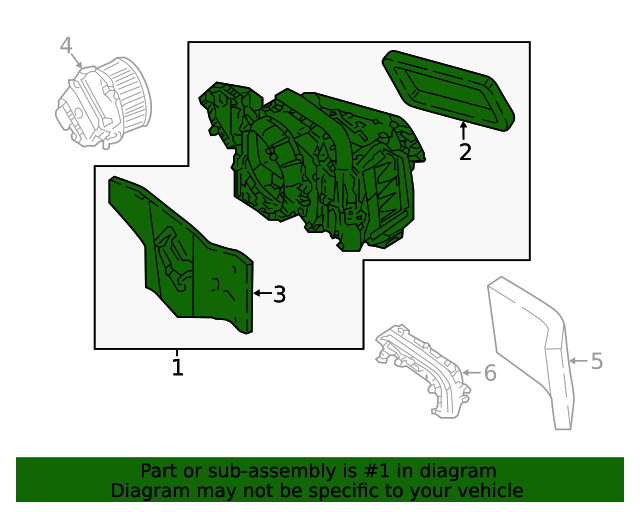 4M1-820-024 - Blower Case 2017-2018 Audi | AutoNationParts.com