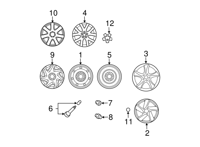 2003-2008 Mazda 6 Wheel, Steel 9965-B0-6560 | RealMazdaParts.com