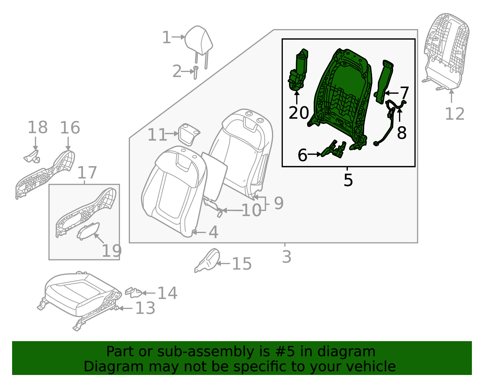 Hyundai - 88410-CW010 - Seat Back Frame - 2022-2025 Hyundai | OEM ...