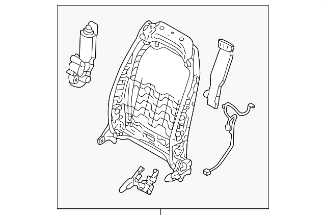 Hyundai - 88410-CW010 - Seat Back Frame - 2022-2025 Hyundai | OEM ...