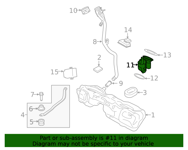 16117473444 - 2019-2023 BMW Fuel Pump (16-11-7-473-444) | BMW of South ...