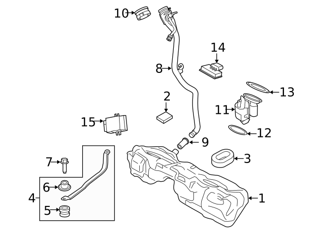 16138485646 - 2018-2024 BMW Temp Sensor, Leak Diagnosis Module (16-13-8 ...