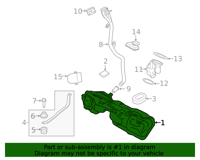 16119895863 - 2019-2021 BMW Fuel Tank (16-11-9-895-863) | BMW of South ...