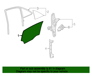 25780452 GM Door Glass | GM Parts Store