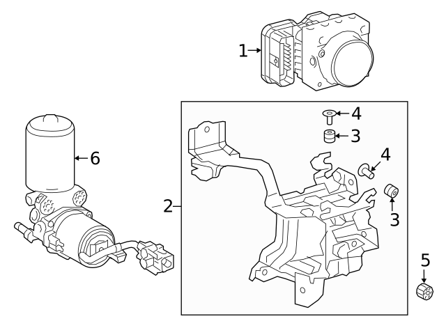 2019-2022 Lexus UX250h Actuator Assembly 44050-76050 | OEM Parts Online