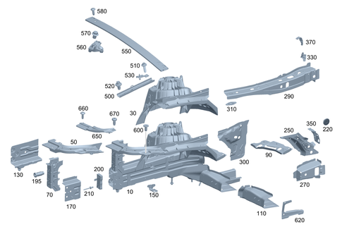 Wheel Well, Front Axle Carrier for 2013 Mercedes-Benz C300 | Mercedes ...