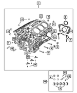 Cylinder Block for 2015 Jeep Wrangler | Mopar Estores