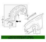 2013-2020 Toyota Fender Liner Clip SU003-01220 | Toyota Parts Center