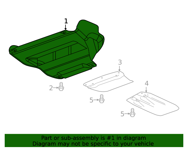 23488327 - Underbody Splash Shield 2015-2022 GM | Chevrolet Parts Direct
