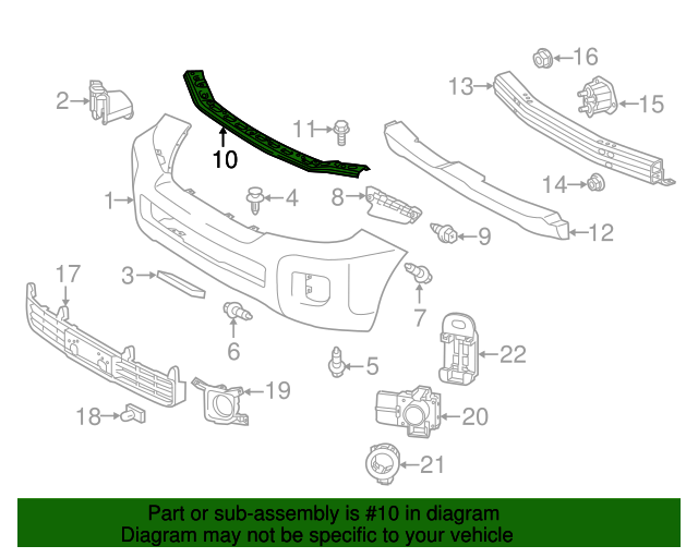 52521-60130 - Upper Retainer - 2013-2015 Toyota Land Cruiser | Lithia ...