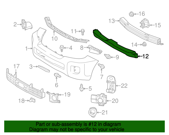 52611-60090 - Absorber - 2013-2015 Toyota Land Cruiser | OEM Genuine ...