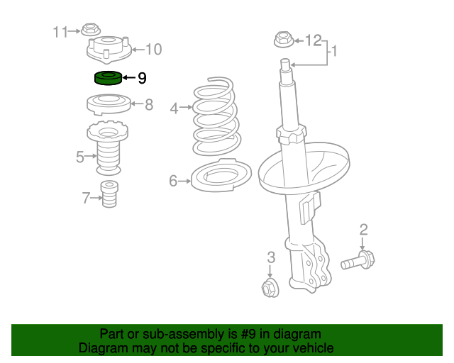 1997-2018 Lexus Strut Bearing 90903-63014 | OEM Parts Online