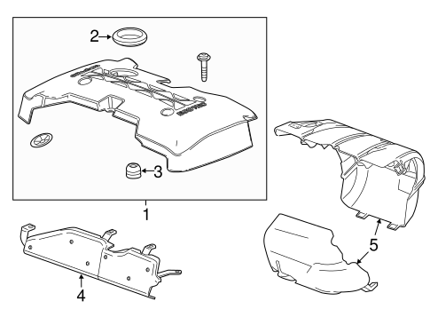 Engine Appearance Cover for 2017 Chevrolet Impala | GMPartsDirect.com