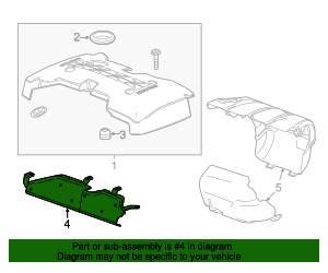 2014-2015 Chevrolet Impala Camshaft Cover Heat Shield 12642003 GM ...