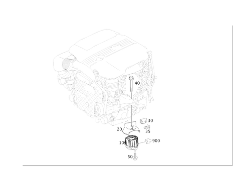 Engine Suspension for 2012 Mercedes-Benz CLS550 | MB Online Parts