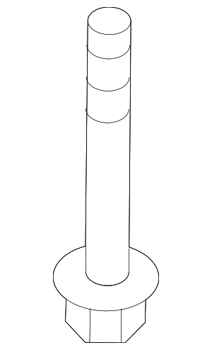 0009901819 - Suspension Cross-Member Mount Bolt 2020-2021 Mercedes-Benz ...