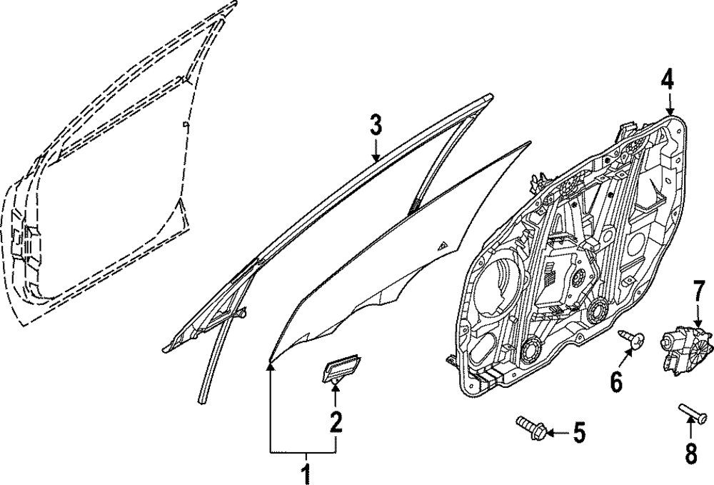 82471-P1010 - Regulator Module 2023-2025 Kia Sportage | Kia.Parts Store
