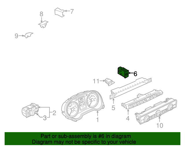 2012-2020 Audi Air Bag Switch 5C5-919-237-WGI | Audi USA Parts