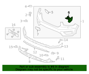2019-2020 Volvo XC40 Lmp Washer Cover Bracket - Passenger Side (RH ...